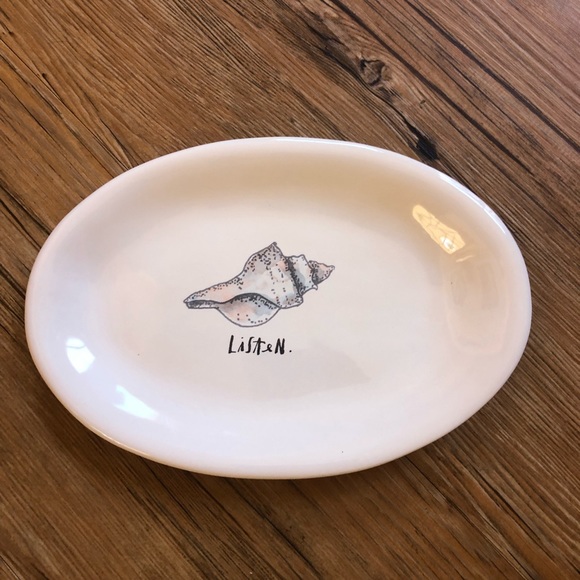 Rae Dunn | Dining | Rae Dunn Listen Shell Plate | Poshmark